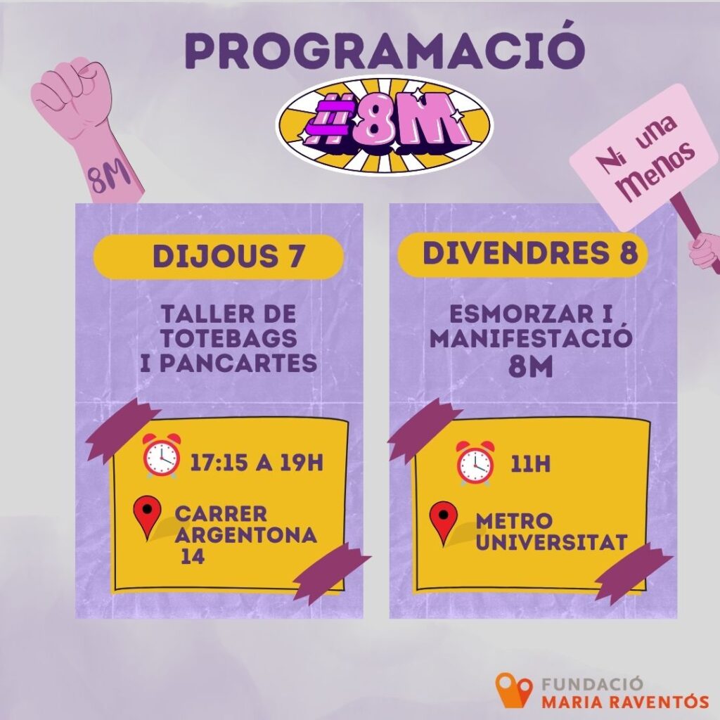 8 de març: dones conscients i unides pels nostres drets - Fundació ...